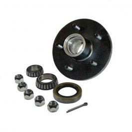 Trailer Hub Assembly 5 on 5" Bolt Circle, 1,750lb Capacity for 1-3/8 ...
